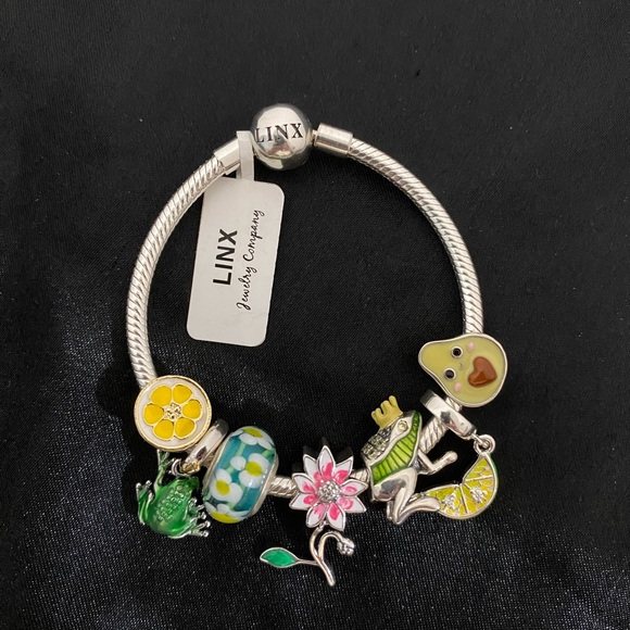 Linx | Jewelry | Linx Snake Chain Bracelet With Green And Yellow Themed ...